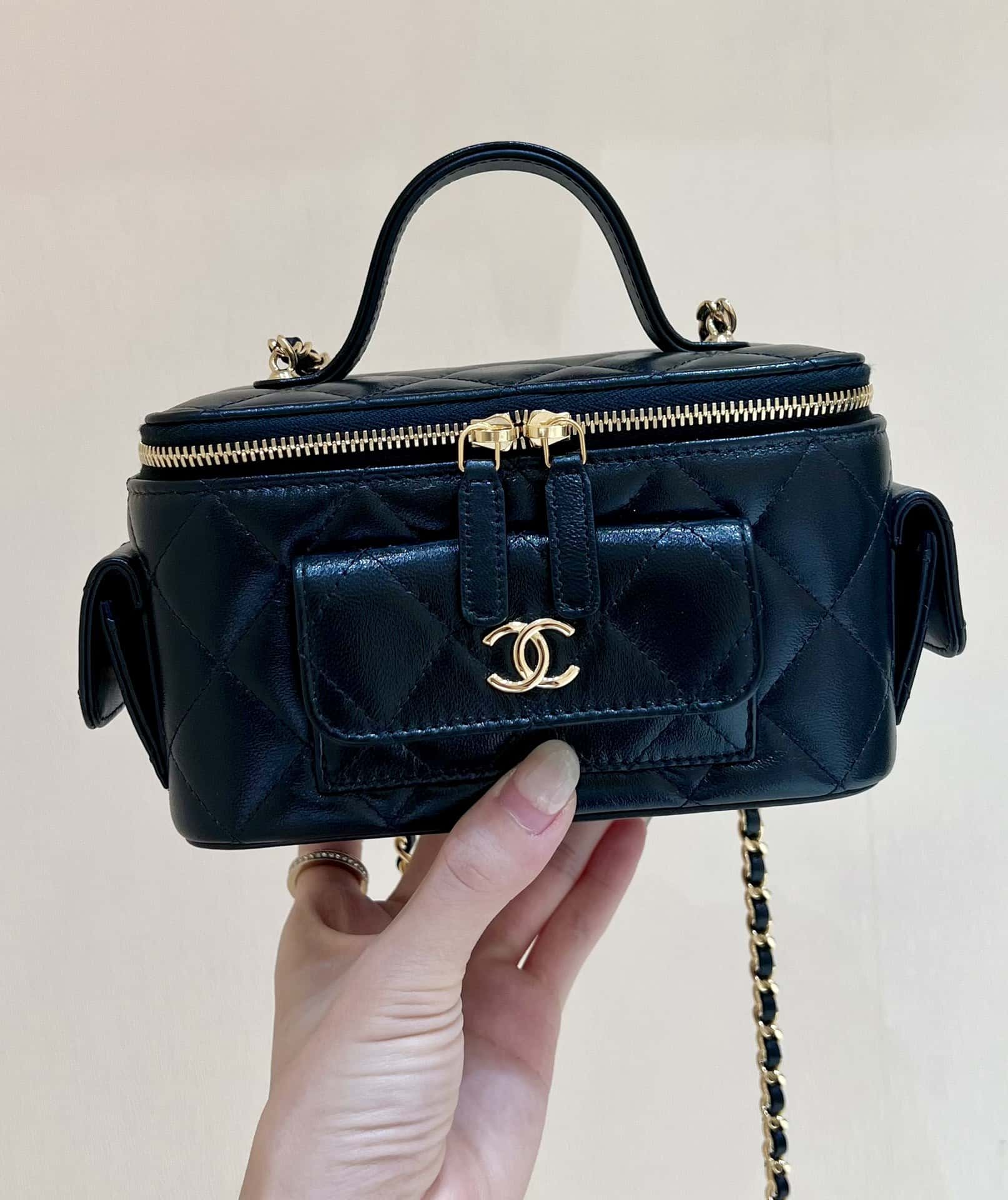 CHANEL 22k vanity case特别版手柄盒子 AP3017 名媛网